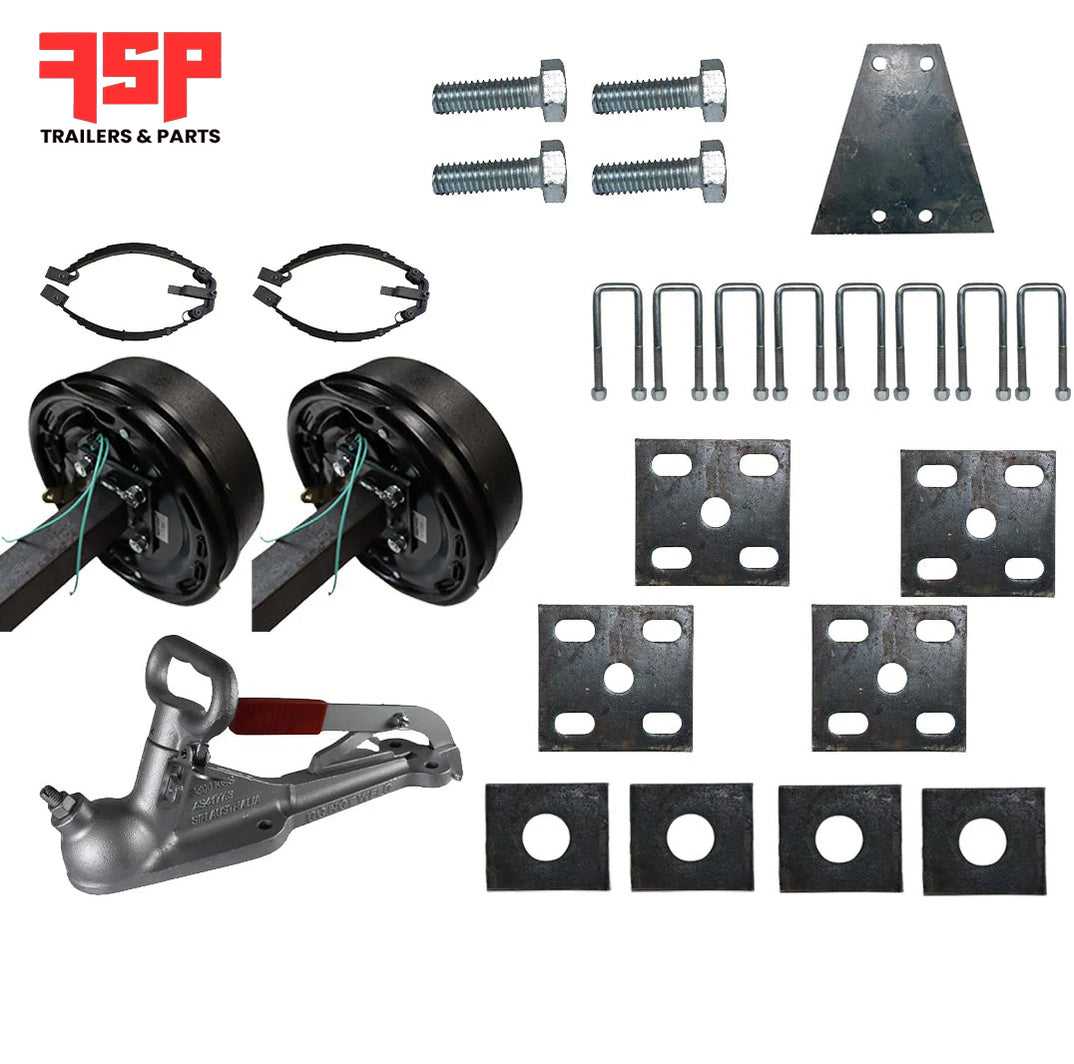 Diy Tandem Axle trailer parts 3500 Kg rated Solid beam axles — FSP ...